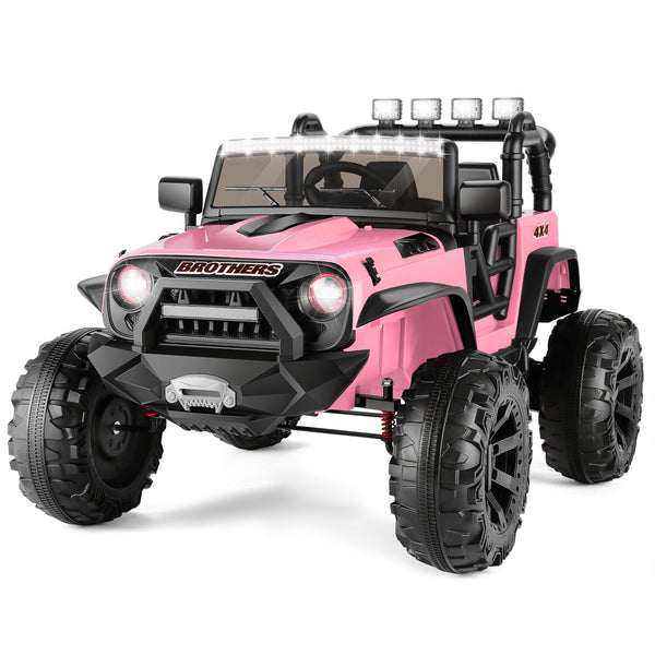 Funcid 24V 2-Seater Kids Ride on Car Truck, 9AH Battery Powered Toy Ca ...
